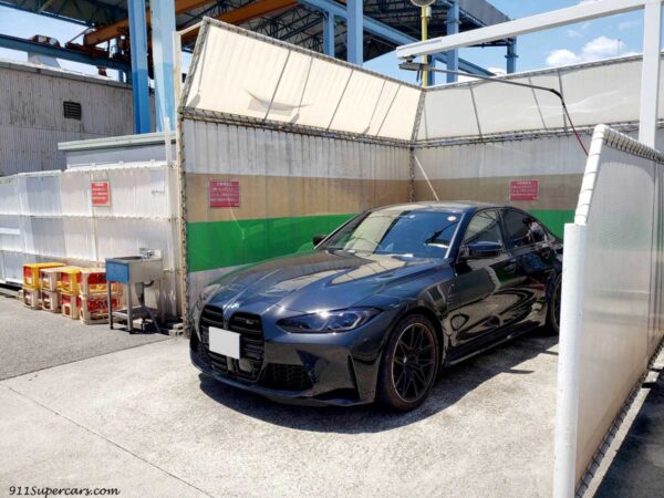 芦屋で洗車 (BMW M3)