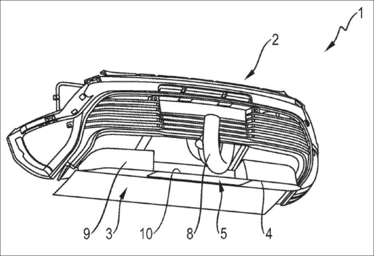ポルシェが新しいアクティブエアロディフューザー(牽引ヒッチ)の特許申請
