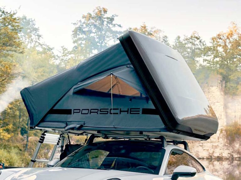 ポルシェ911にも載せることが出来るルーフテント、これはちょっと楽しそう