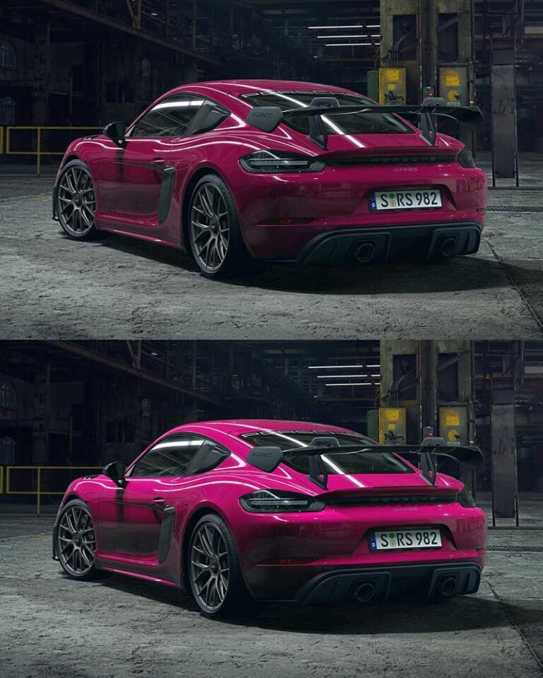 ポルシェのルビーストーンレッド、ルビースター、ルビースターネオの色の違い