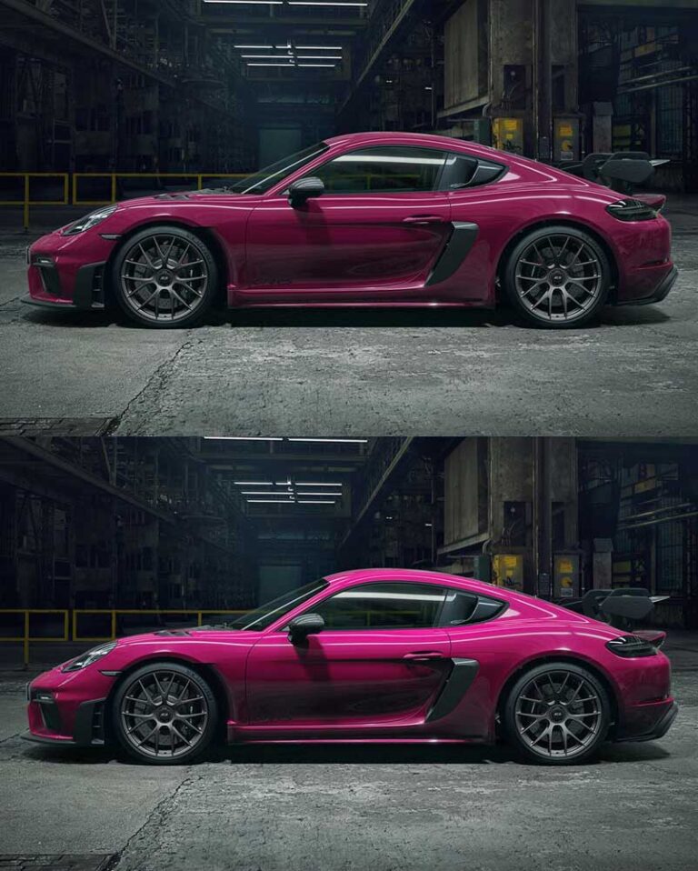 ポルシェのルビーストーンレッド、ルビースター、ルビースターネオの色の違い