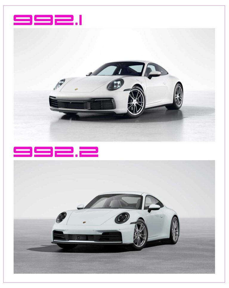 ポルシェ911：992前期と992後期の見ため比較