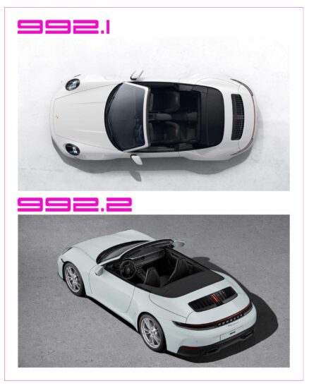 ポルシェ911：992前期と992後期の見ため比較